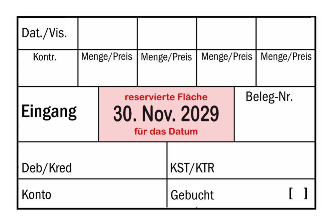 Cachet d'imputation avec date – Concevoir et commander vous-même avec ...